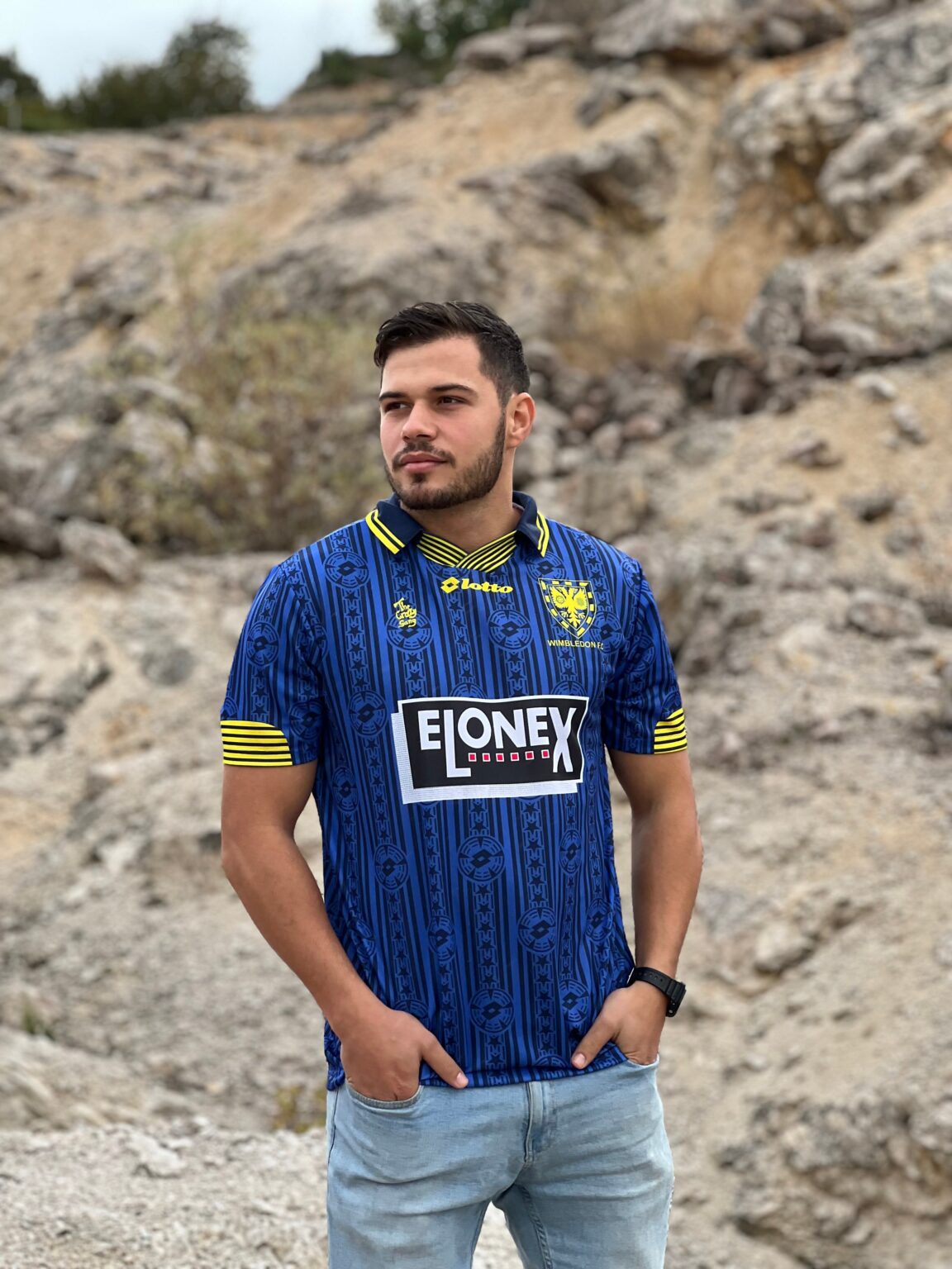 AFC Wimbledon Home Football Shirt 1997/1999 Retro Jersey Crazy Gang ...